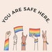 Poster- "you Are Safe Here" | Digital Download for Social Worker or ...