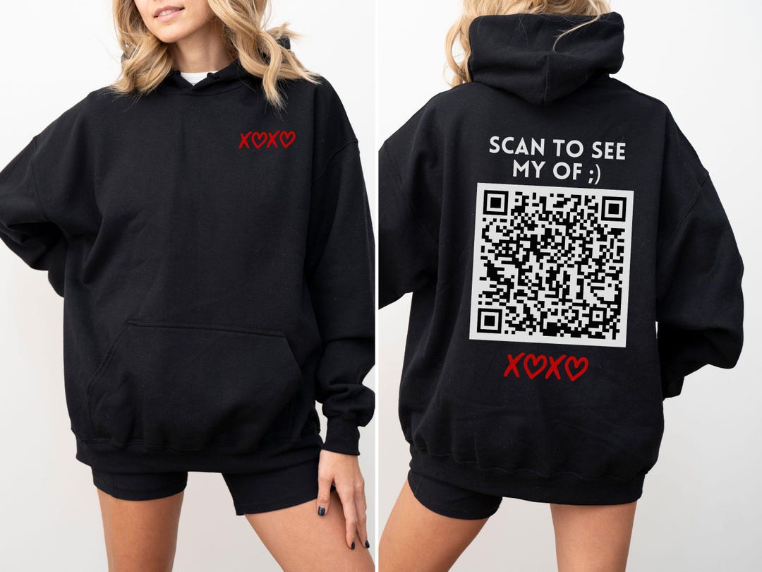 Custom QR Code Shirt: Scan to See My OF, Scans to Meme of Your Choice ...