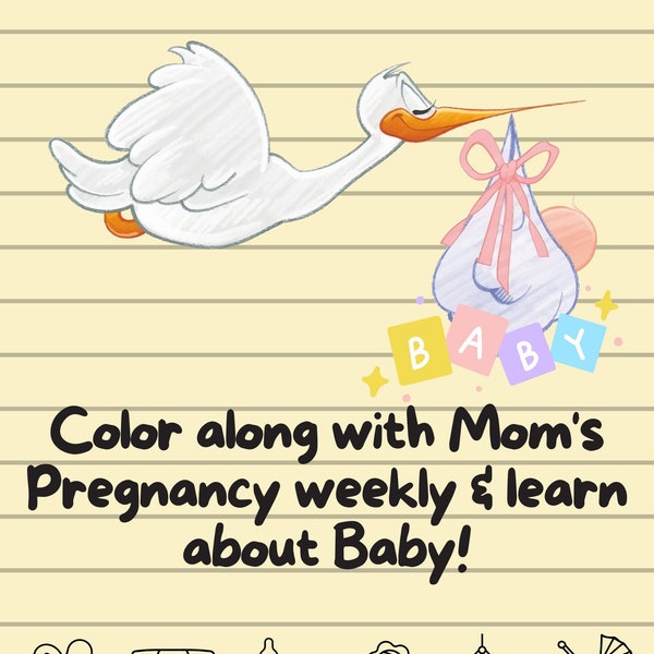 Pregnancy Coloring Book - Etsy