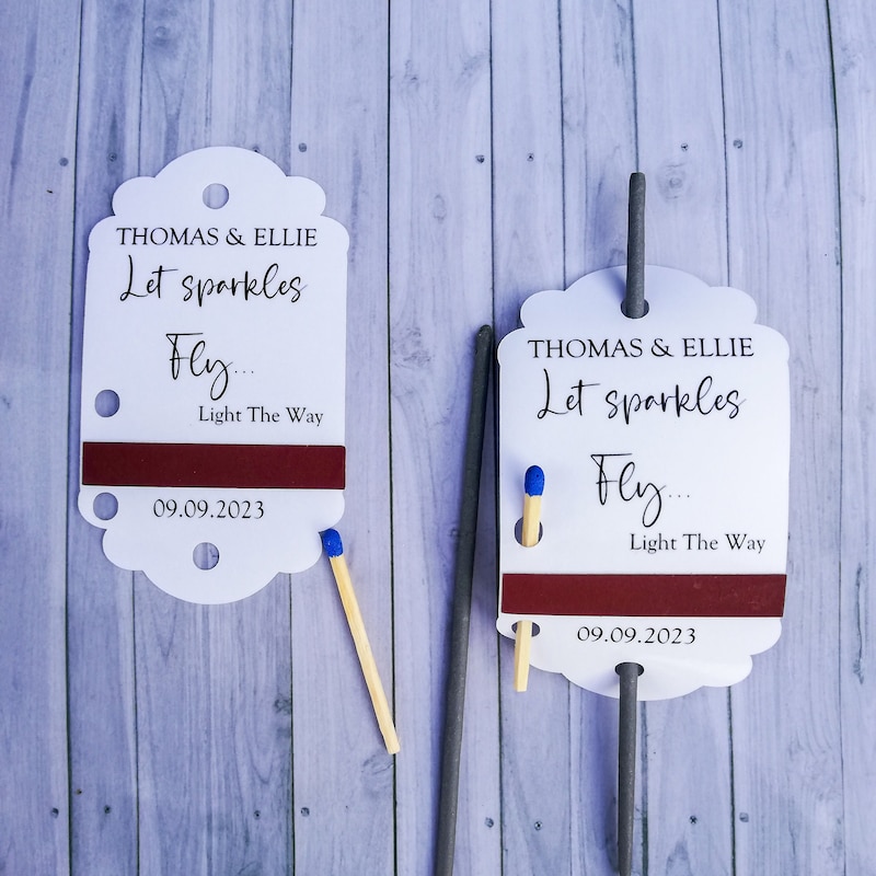 Wedding Sparkler Tag - Etsy