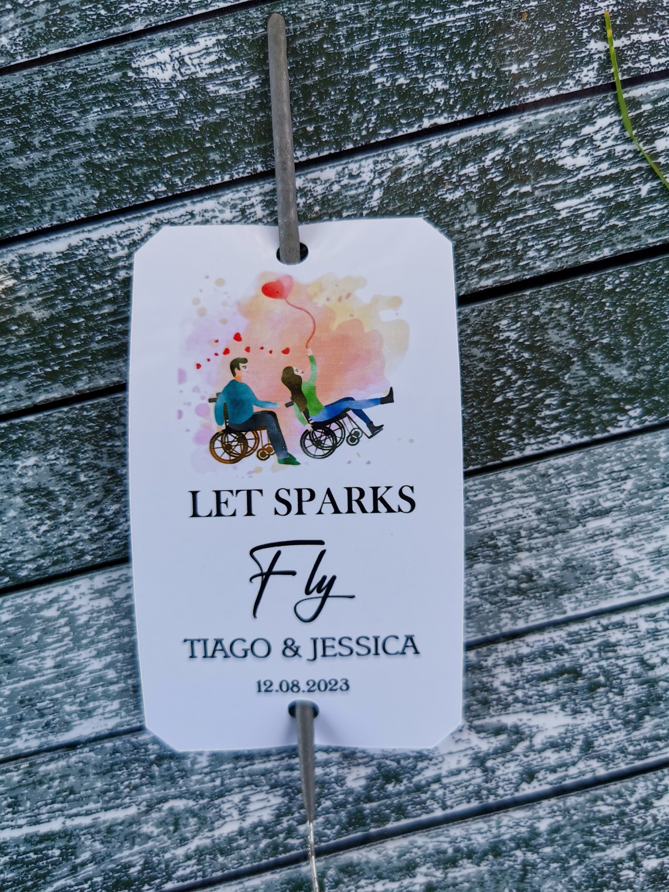 Personalized SPARKLER TAGS for Wedding, Let Love Sparkle, Party ...