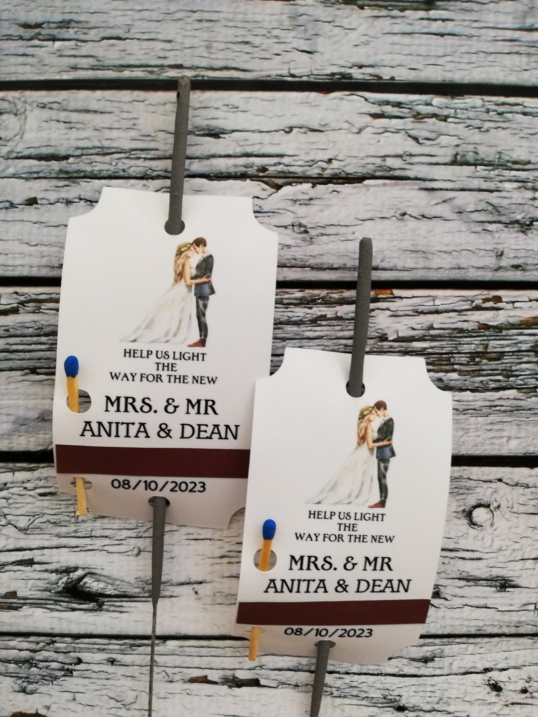 Sparkler Send-off Creative Tag Designs for Weddings Memorable Party ...