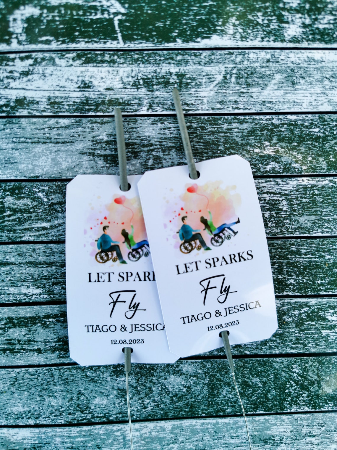Personalized SPARKLER TAGS for Wedding, Let Love Sparkle, Party ...