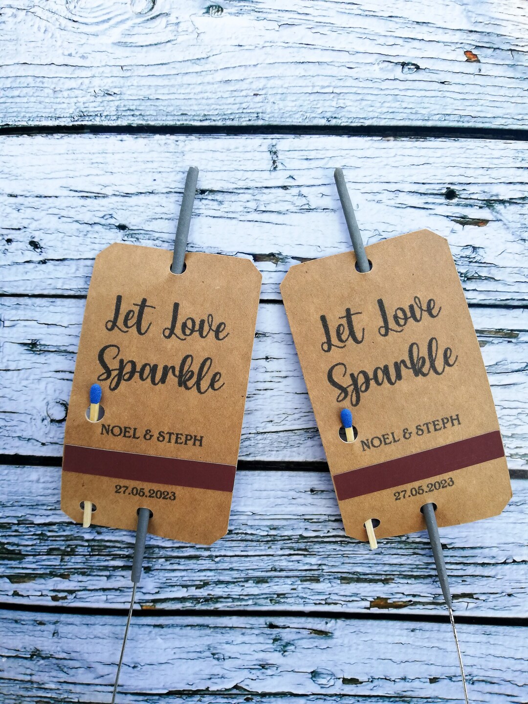 Personalized Sparklers Tags for Wedding, Wedding Sparkler Tags With ...