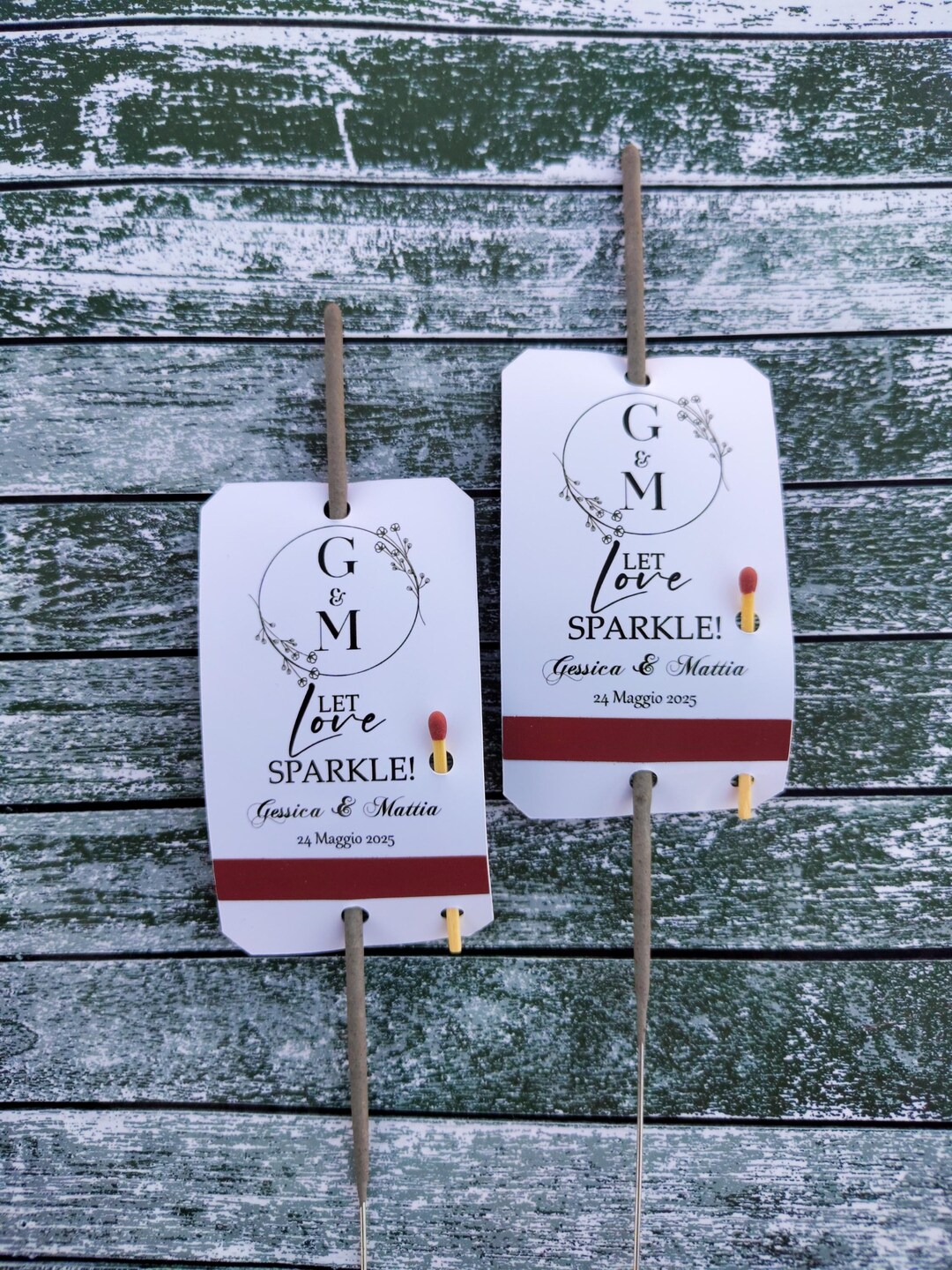 Personalized Sparklers Tags for Wedding, Wedding Sparkler Tags With ...