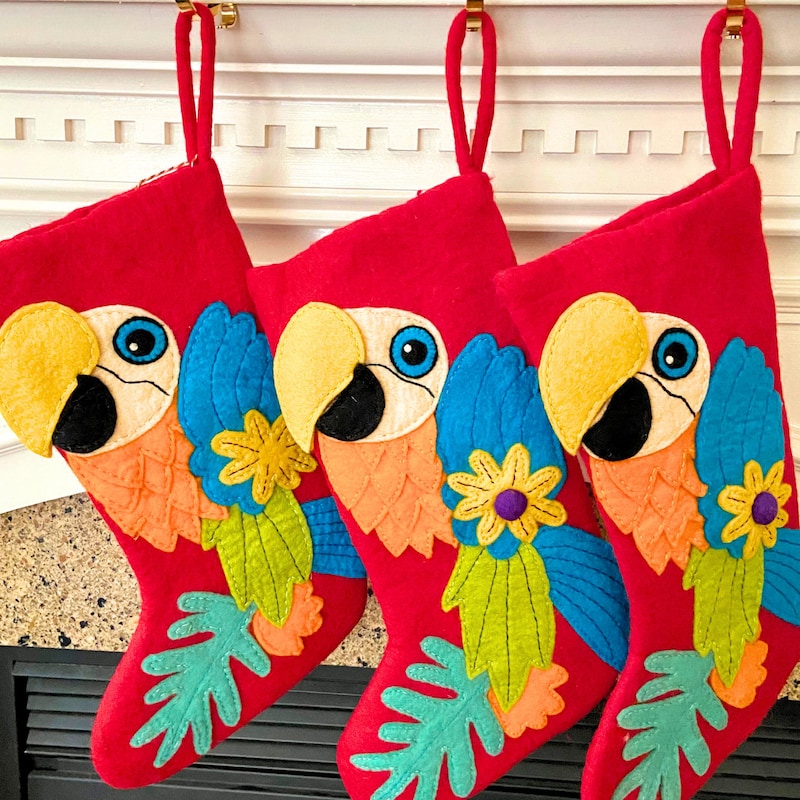 Felt Parrot - Etsy
