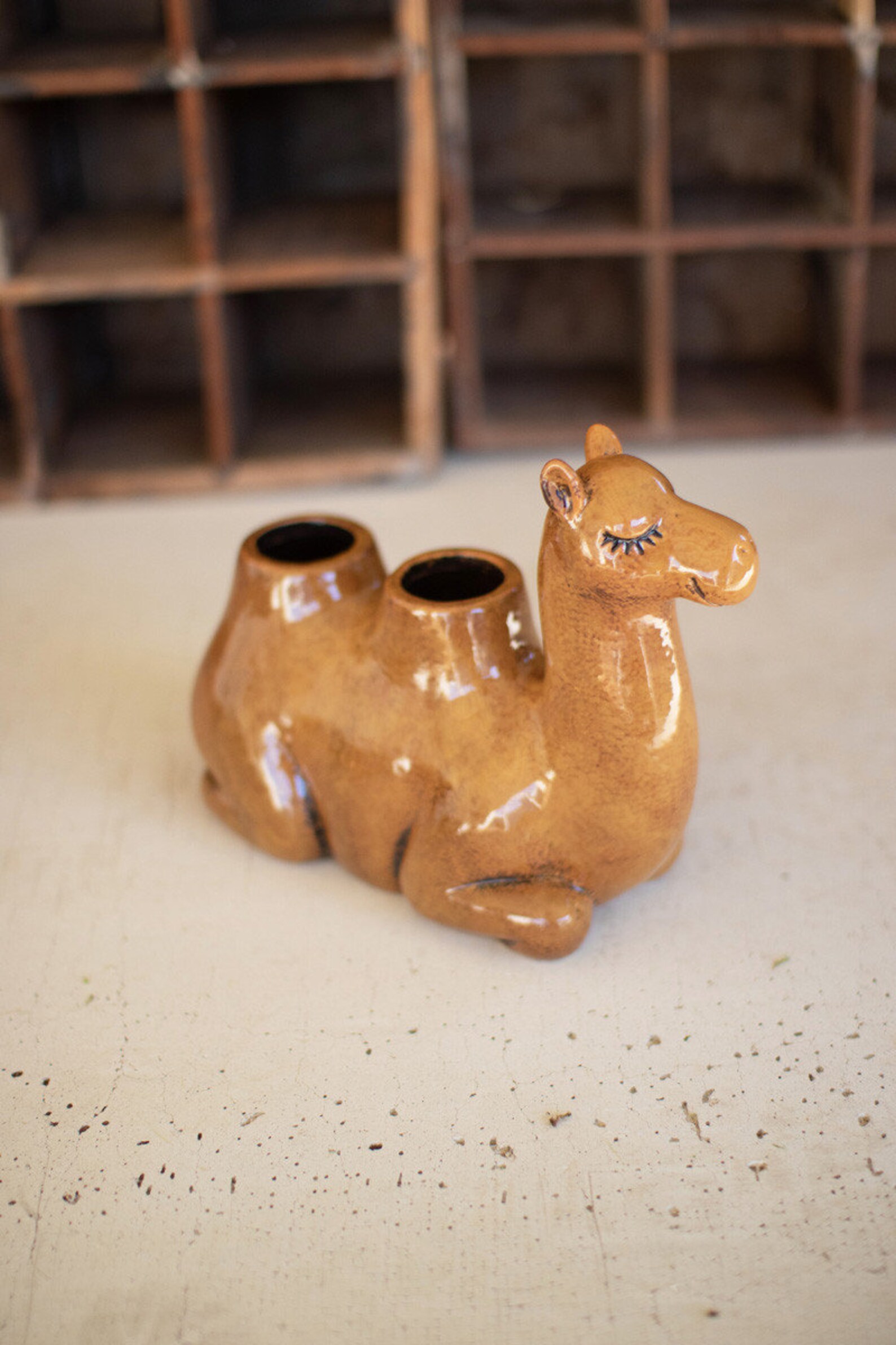 Ceramic Camel Planter Bohemian Elegance With Two Cavities - Etsy
