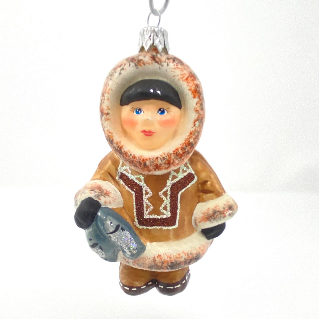Inuit Girl Christmas Ornament - Holidays Around the World - Caribou - Etsy