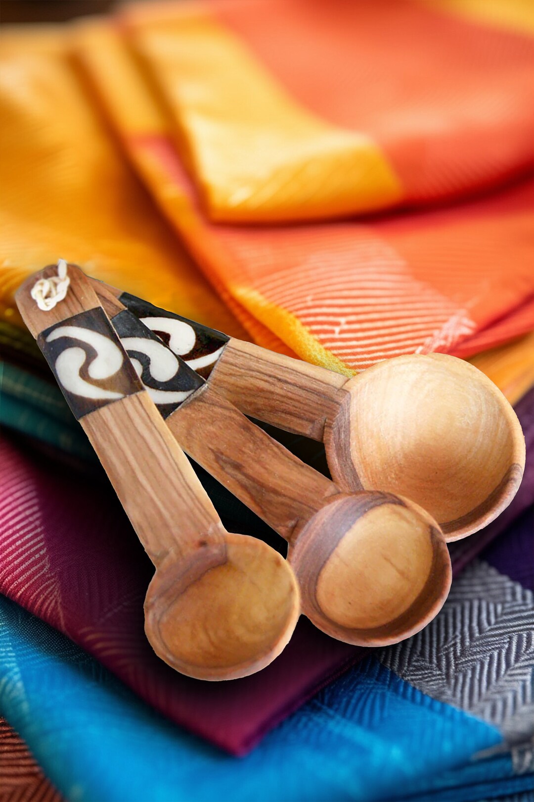 Wooden Measuring Spoons - Made From Sustainably Sourced Bone and Olive ...