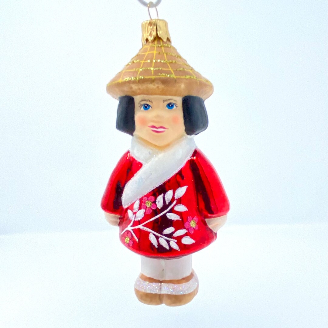 Vietnamese Girl Christmas Ornament - Holidays Around the World -red - Etsy
