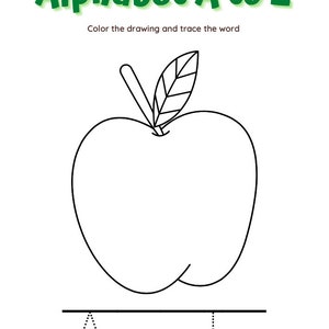 Kids Writing Practice Activity Workbook - Printable PDF Alphabet Hand ...
