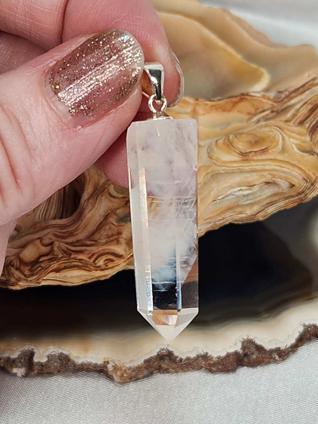 High Quality Himalayan Blue Needle Quartz Pendant .925 SS - Etsy