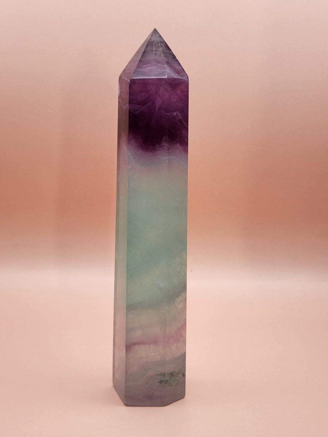 Watermelon Fluorite Tower - Etsy