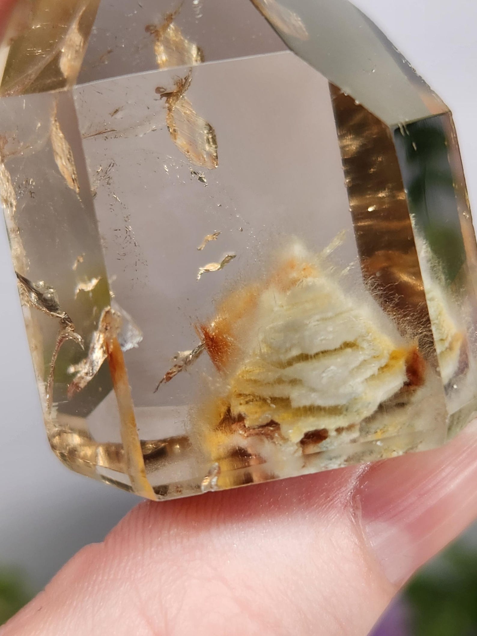 HQ Smoky Citrine Tower W/ Amphibole Inclusion - Etsy