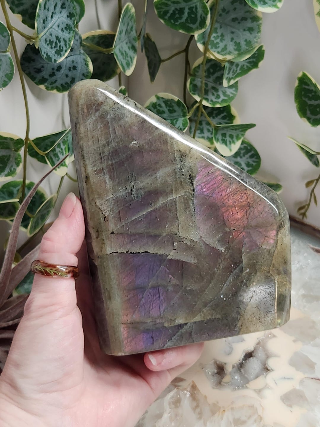 Sunset Flash Labradorite Freeform / Pink, Purple, & Orange Flash - Etsy