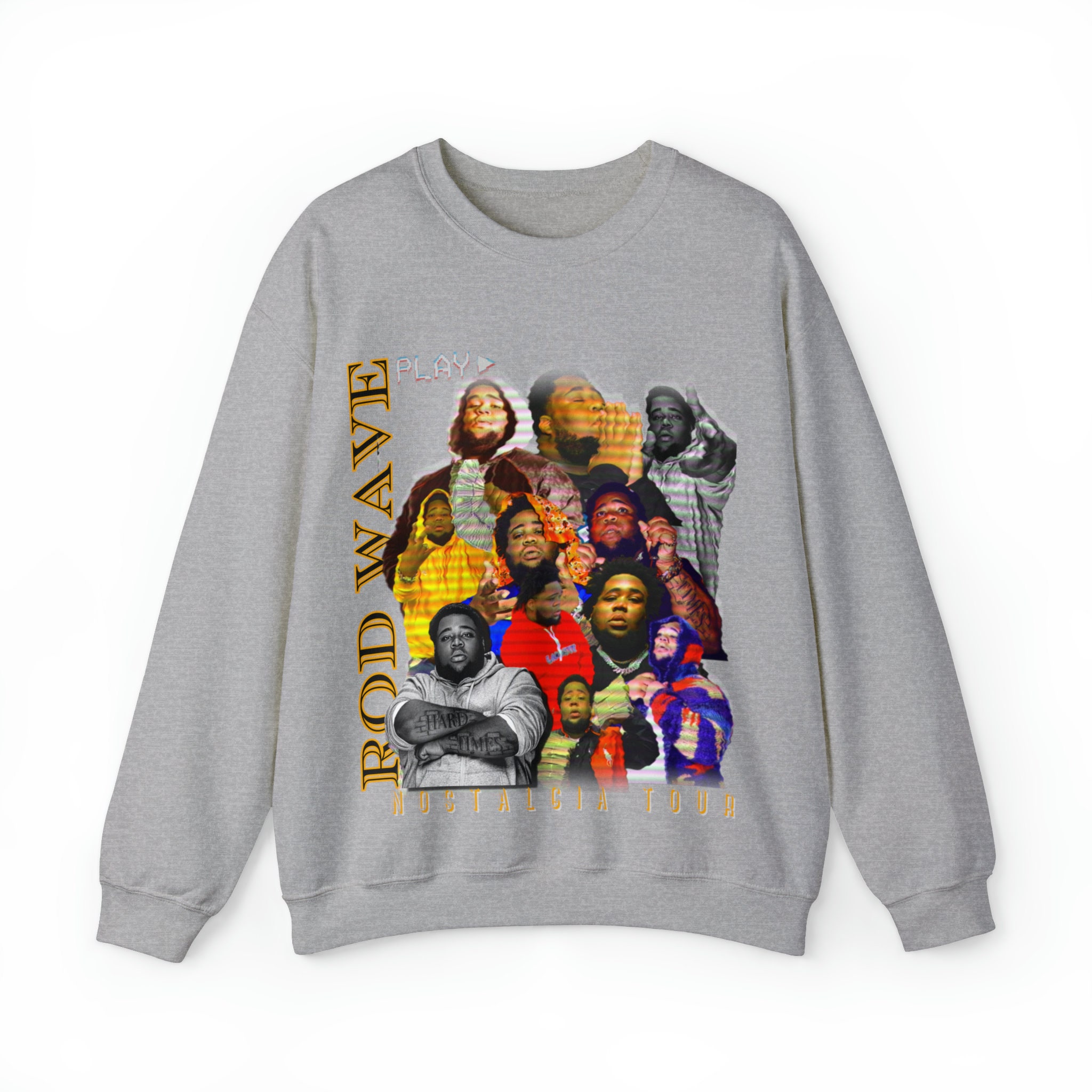 Rod Wave Nostalgia Tour Crewneck Sweatshirt - Etsy