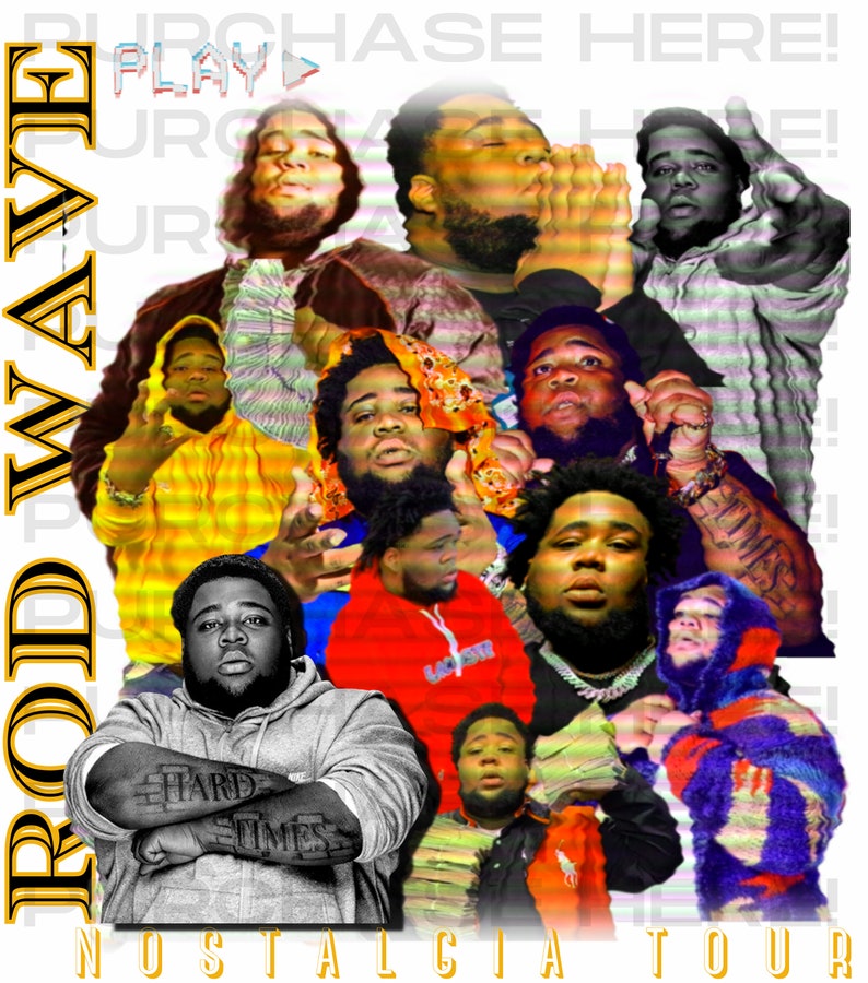 Rod Wave Nostalgia Tour PNG Download - Transparent - Etsy