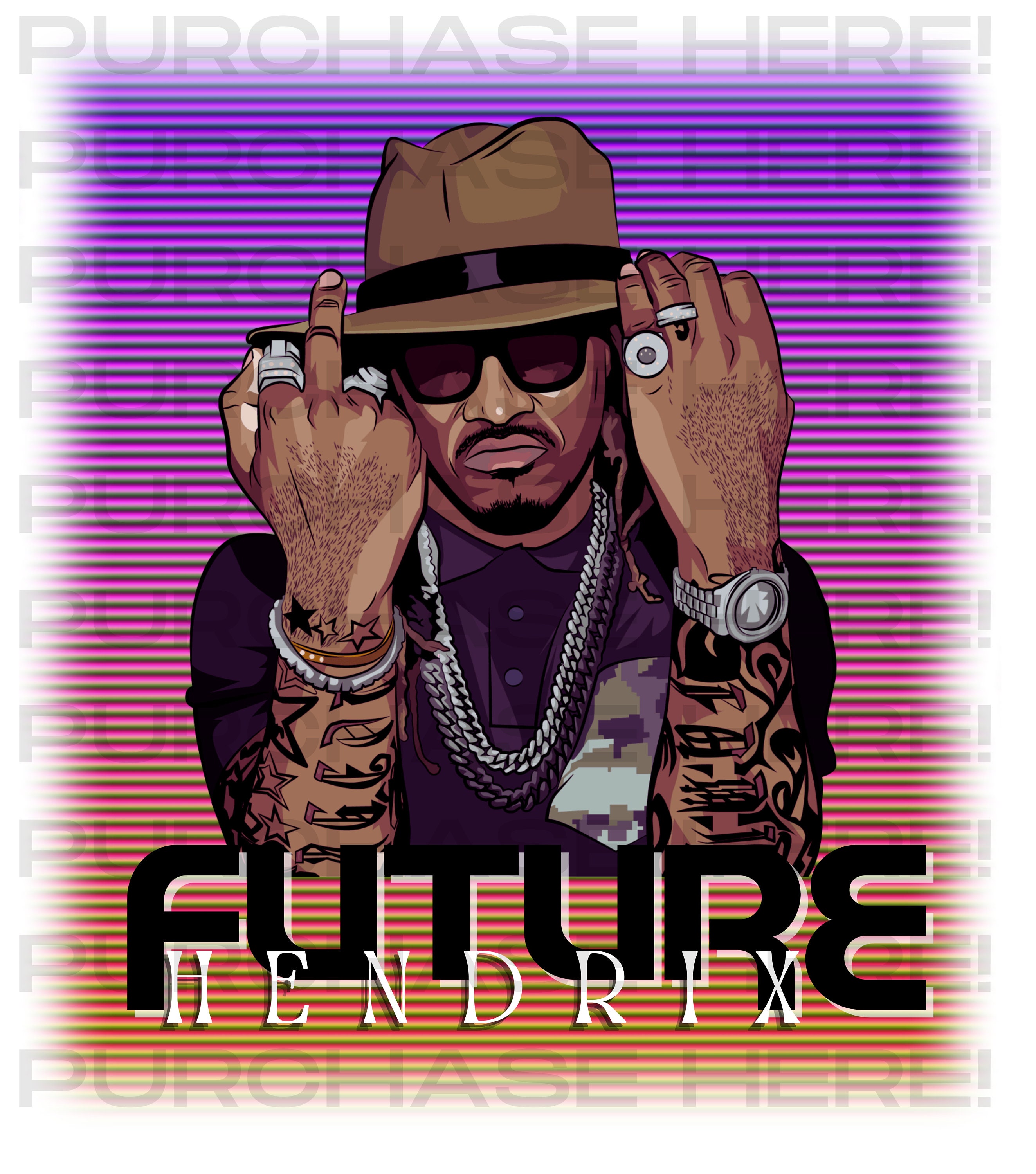 Future Hendrix PNG Download - Transparent - Etsy