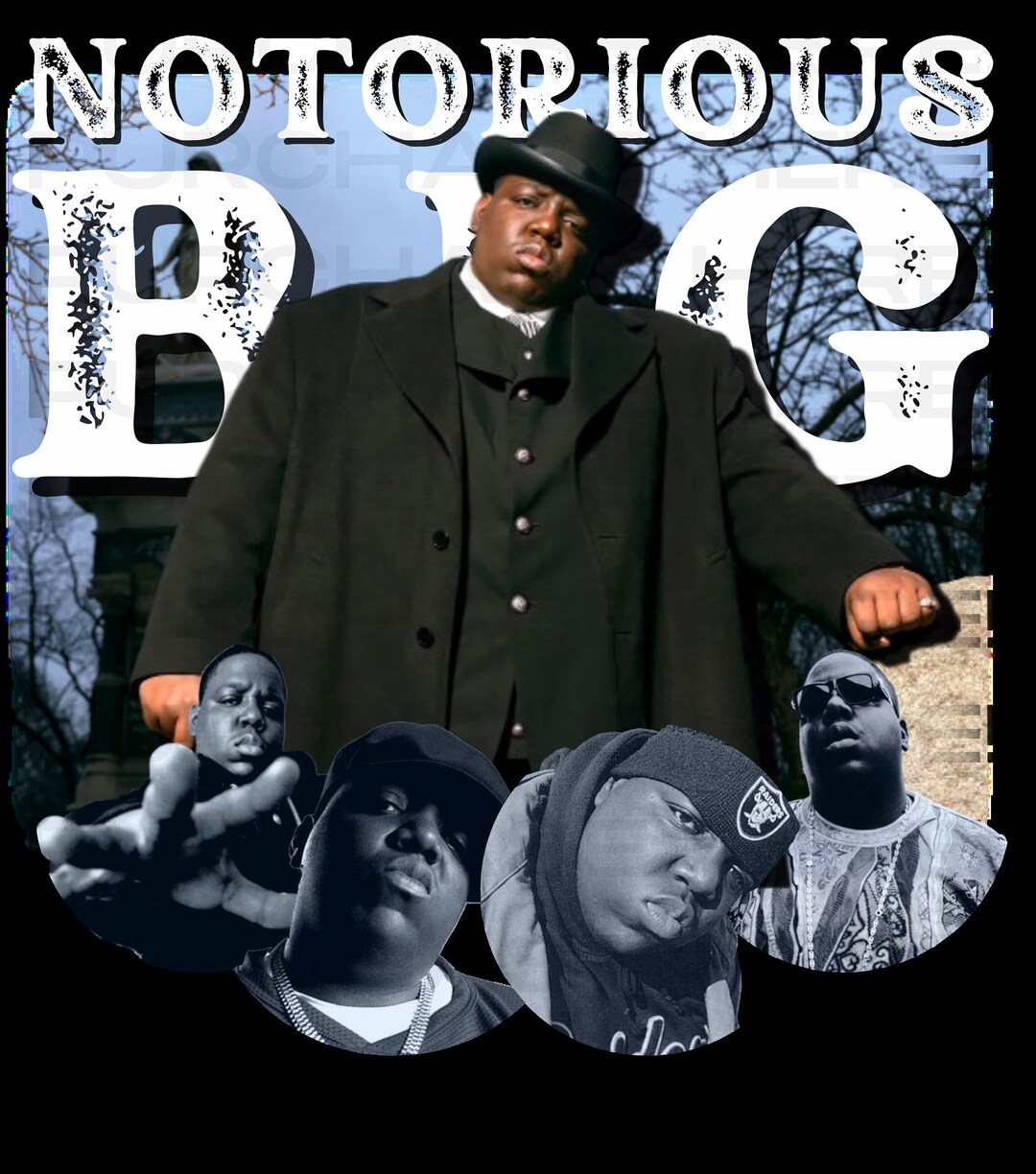 Biggie PNG Download Transparent - Etsy