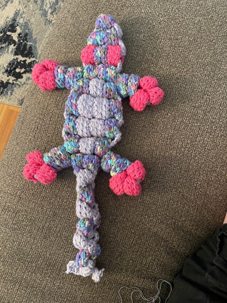 Crochet 90’s Beaded Lizard Pattern - Etsy