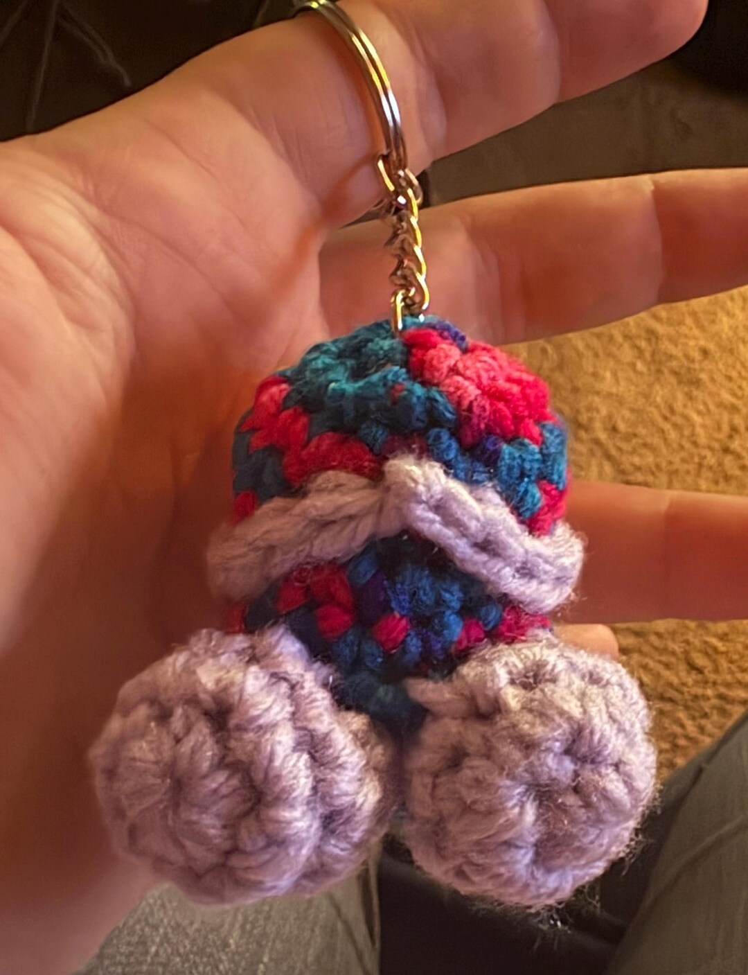 Crocheted Peen Keychain - Etsy