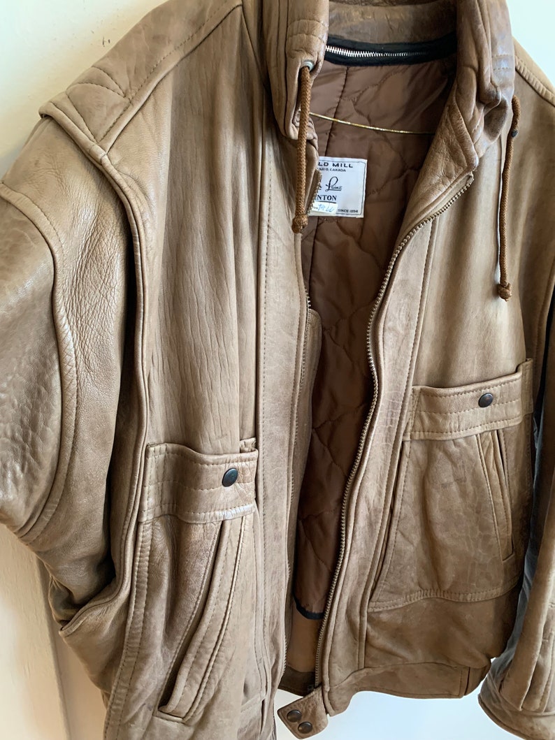 1980s Vintage Old Mill Leather Jacket - Etsy