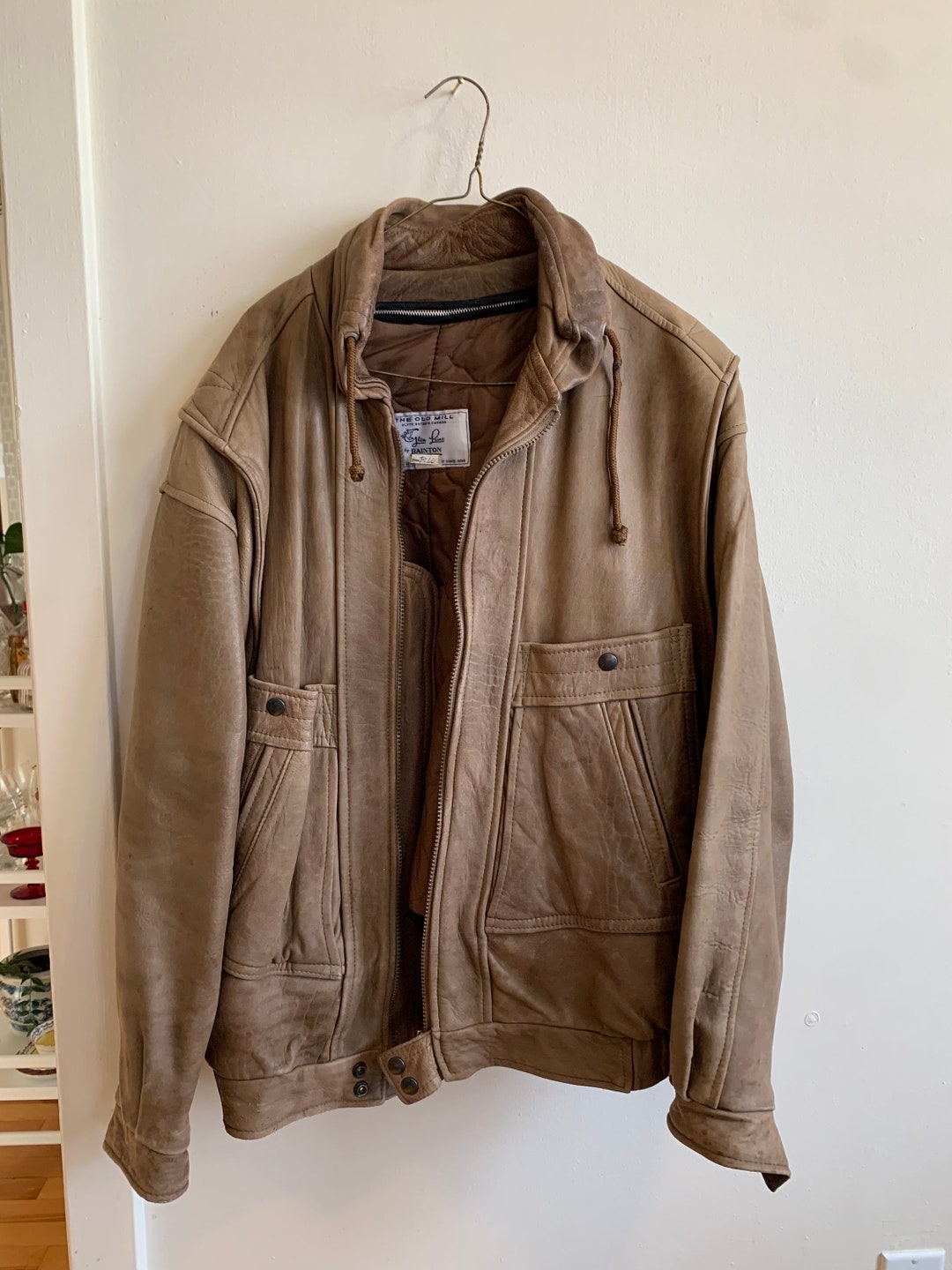 1980s Vintage Old Mill Leather Jacket - Etsy