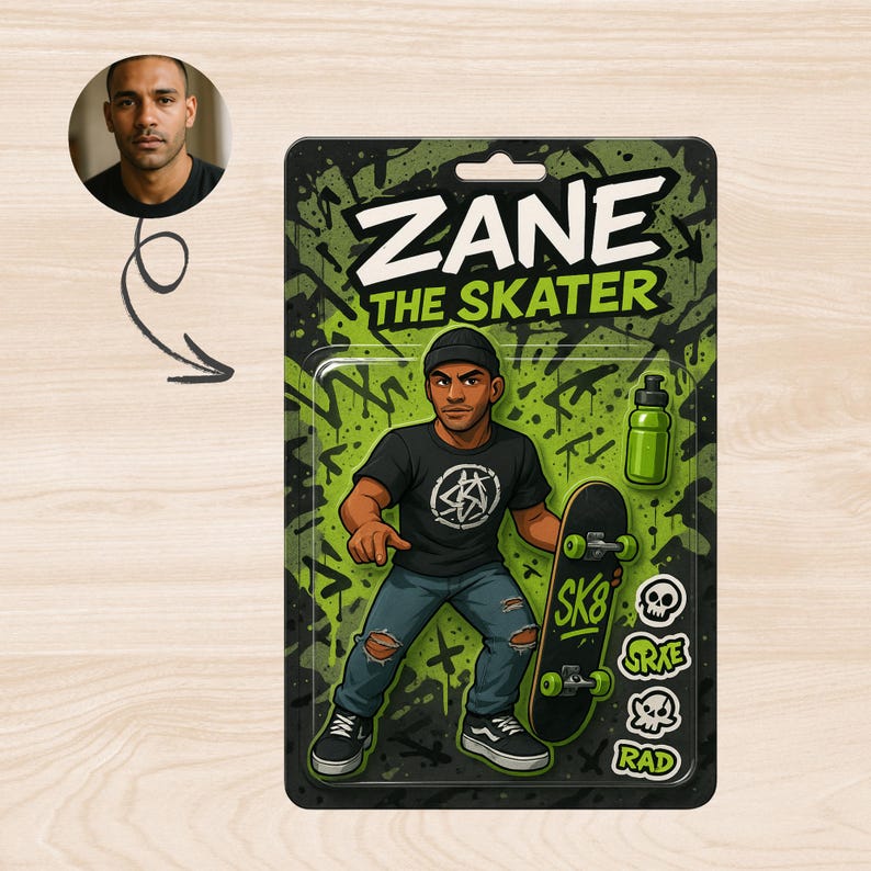 Custom 3D Action Figure Portrait: Toy Box Style (digital Download - Etsy