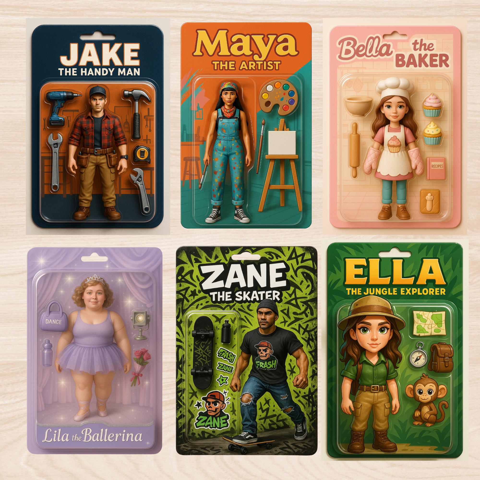 Custom 3D Action Figure Portrait: Toy Box Style (digital Download - Etsy