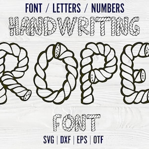 Cowboy Rope Fonts Bundle Handwriting Font Svg Rope Font Otf Rope ...
