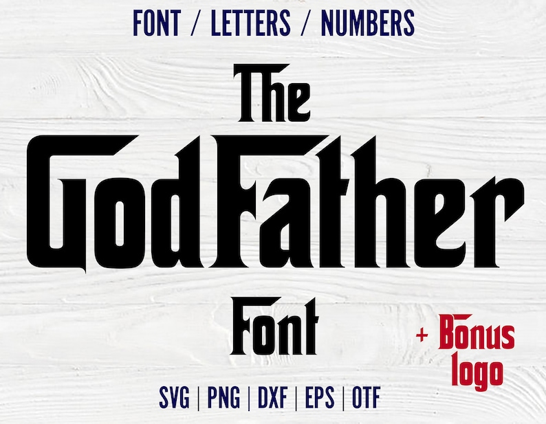 Movie Font Otf Movie Letters SVG Cricut Godfather SVG Alphabet - Etsy