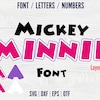 Mickey Letter Font SVG/ Cut File/ Instant Download/ Digital/ Cricut ...
