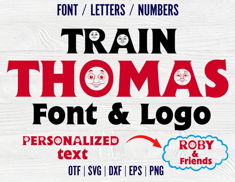 Train Font OTF Train Letters SVG Cricut Train Logo - Etsy