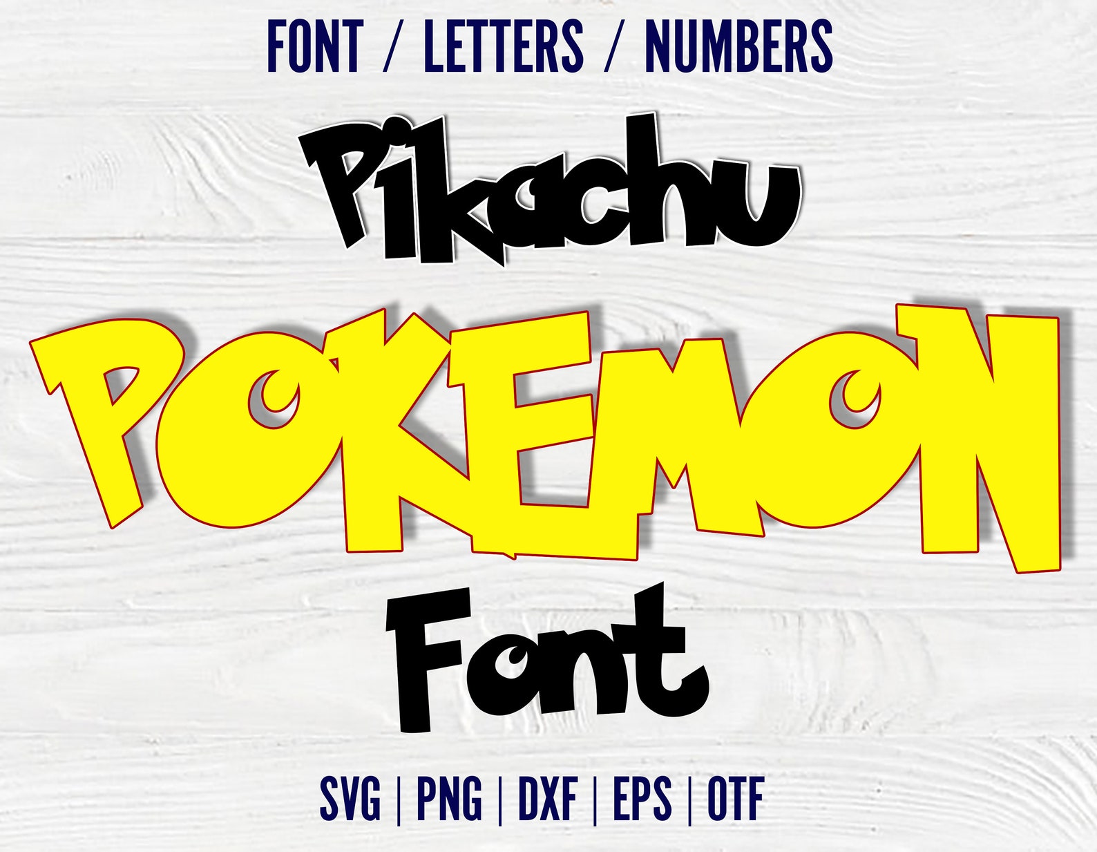 Pokemon Svg Letters Cricut Pokemon Font Otf Pokemon Letters - Etsy