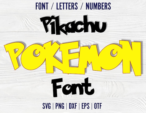 Pokemon Svg Letters Cricut Pokemon Font Otf Pokemon Letters - Etsy