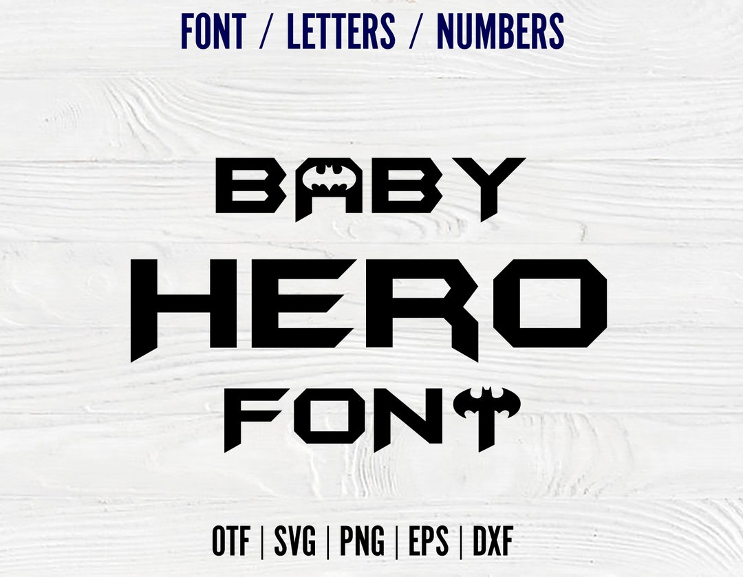 Baby Superhero Font OTF Superhero SVG Letters Baby Shirt Diy ...