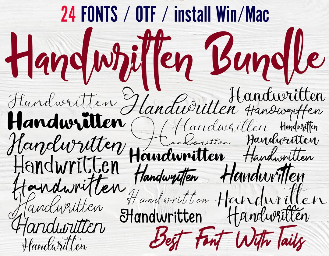 Handwritten Calligraphic Font With Tails, Script Font, Wedding Fonts ...