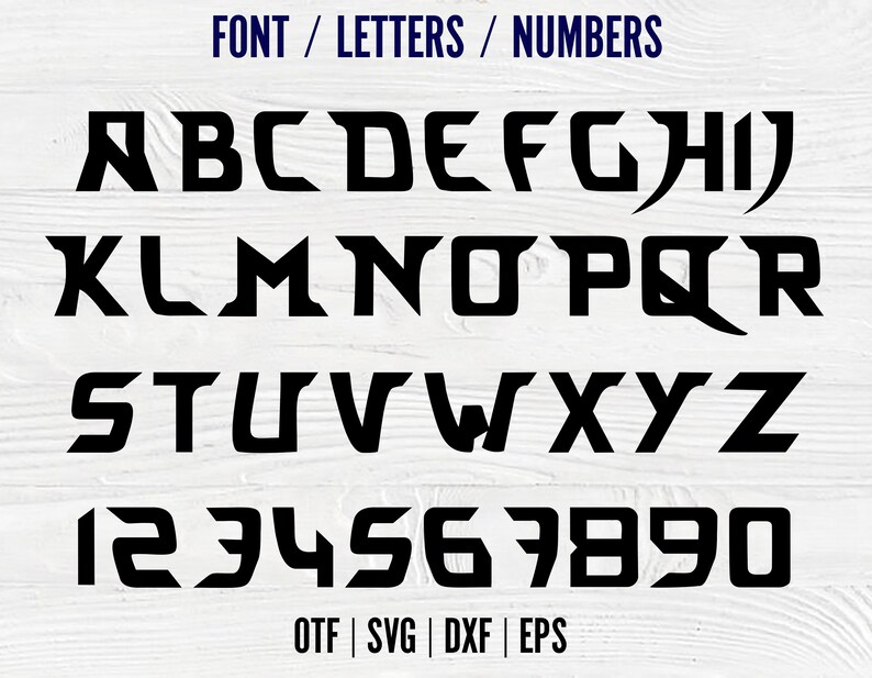 Ninja Font OTF Ninja Letters SVG File for Cricut Ninja Shirt - Etsy