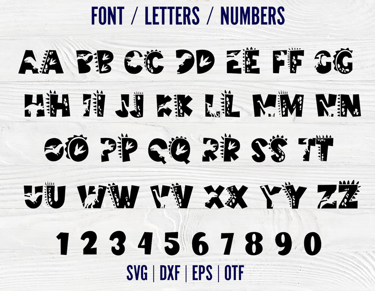 Dinosaur Letters Svg Dinosaur Font Otf Install Dinosaur Baby - Etsy
