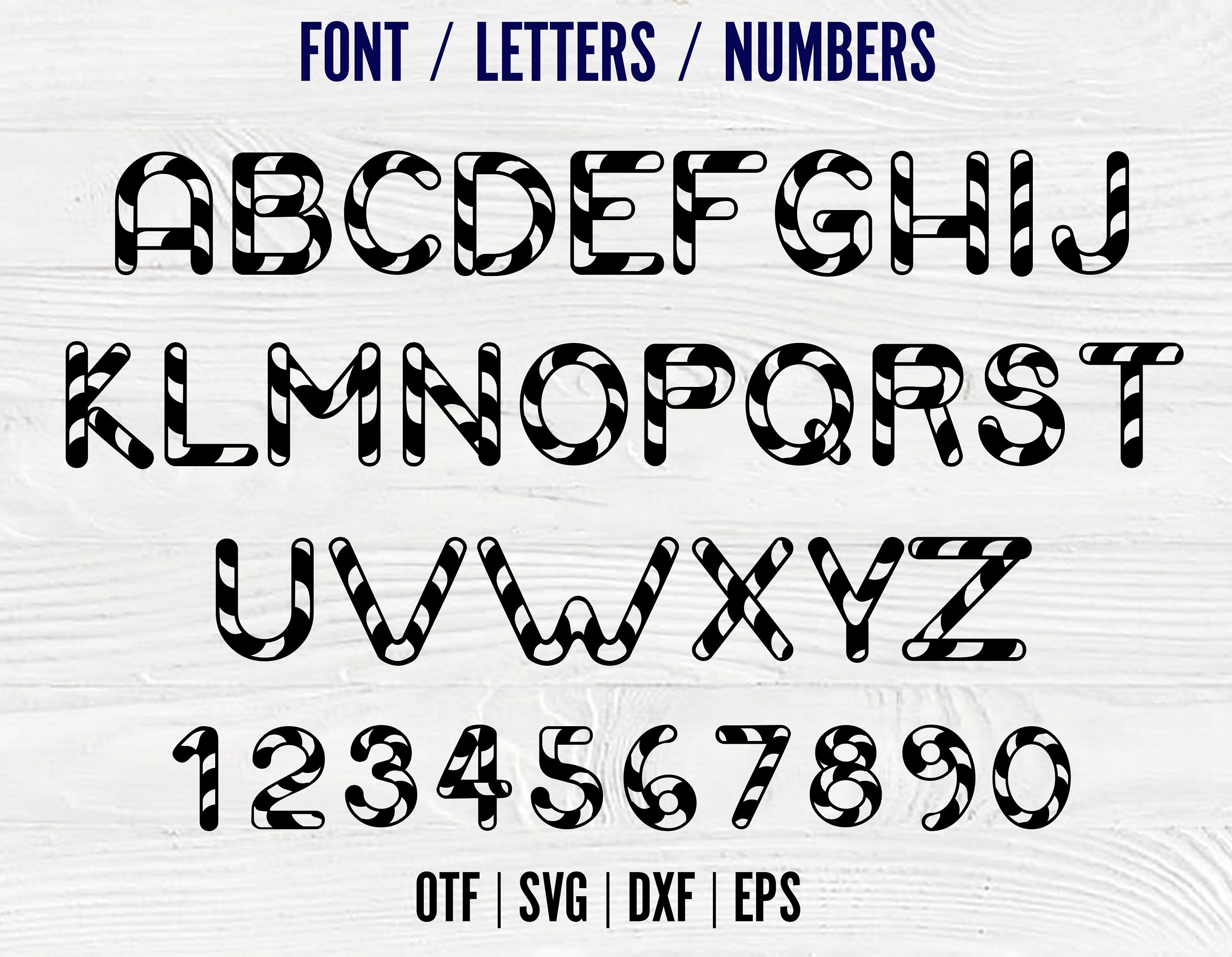 Candy Cane Font OTF Candy Cane Font Svg Cricut Candy Letters - Etsy UK