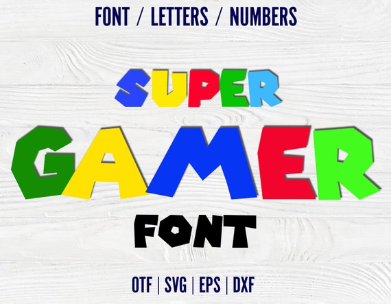 Gamer Font Otf Gamer Svg Letters Cricut Video Game Font Svg - Etsy