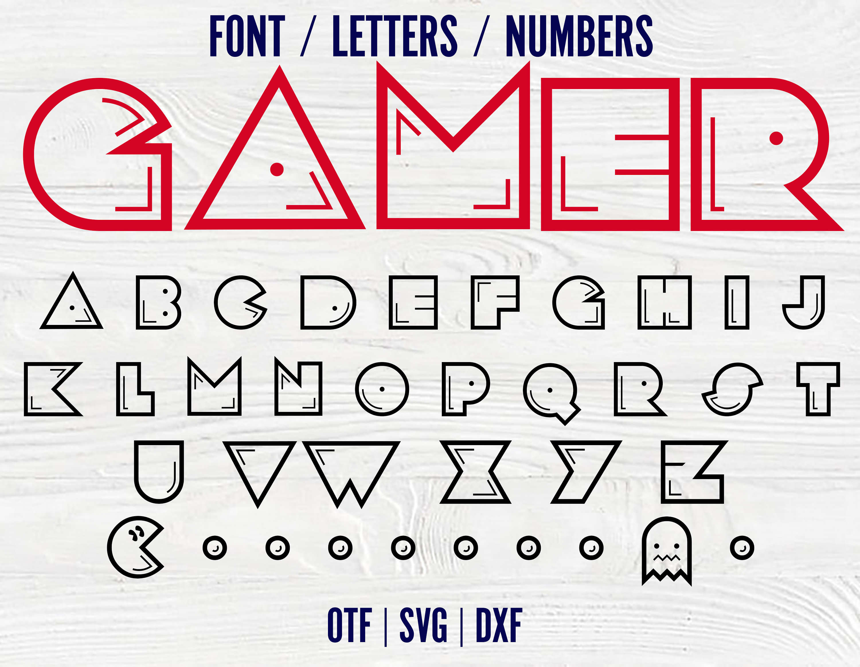 Arcade Game Font OTF Arcade Game Letters SVG Cricut Gamer Font - Etsy