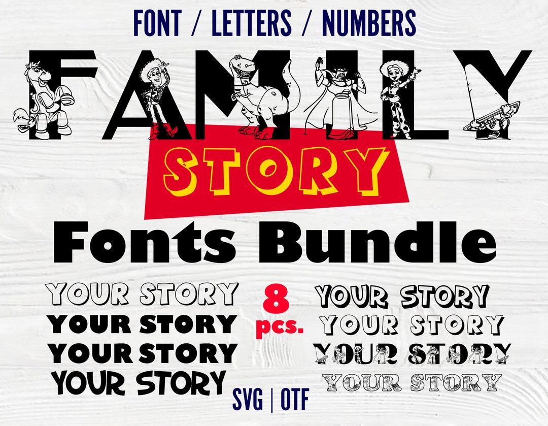 Your Story Fonts, Toy Story Bundle, Baby Font Otf, Baby Letters Svg ...