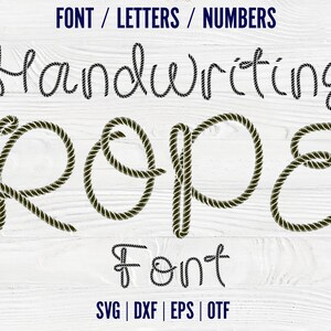 Cowboy Rope Fonts Bundle Handwriting Font Svg Rope Font Otf Rope ...