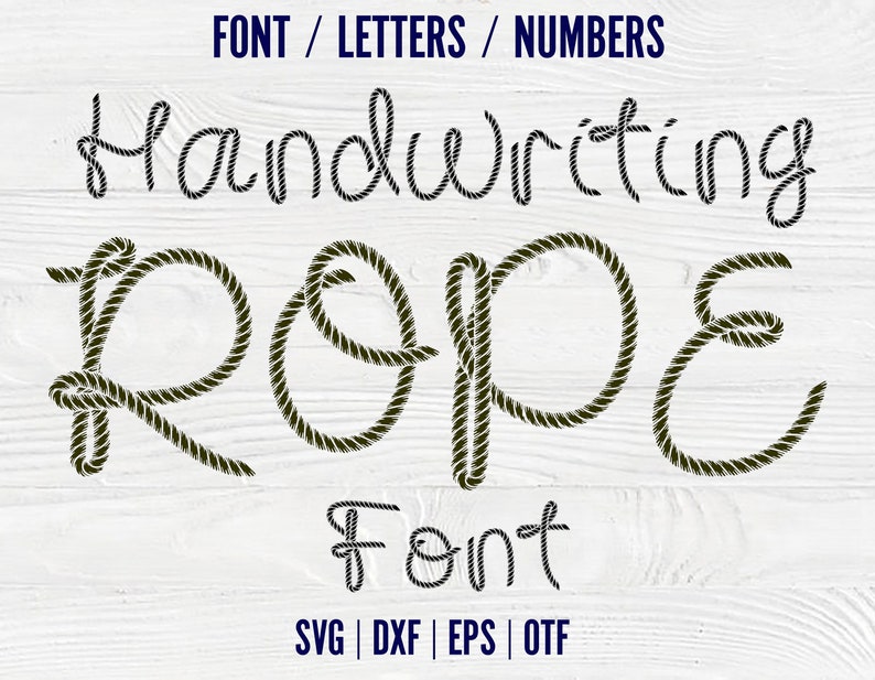 Cowboy Rope Fonts Bundle Handwriting Font Svg Rope Font Otf Rope ...