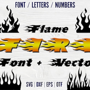 Fiery Font OTF Flame Letters SVG Fire Font Svg Fiery Svg Letters Flame ...