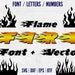 Fiery Font OTF Flame Letters SVG Fire Font Svg Fiery Svg Letters Flame ...