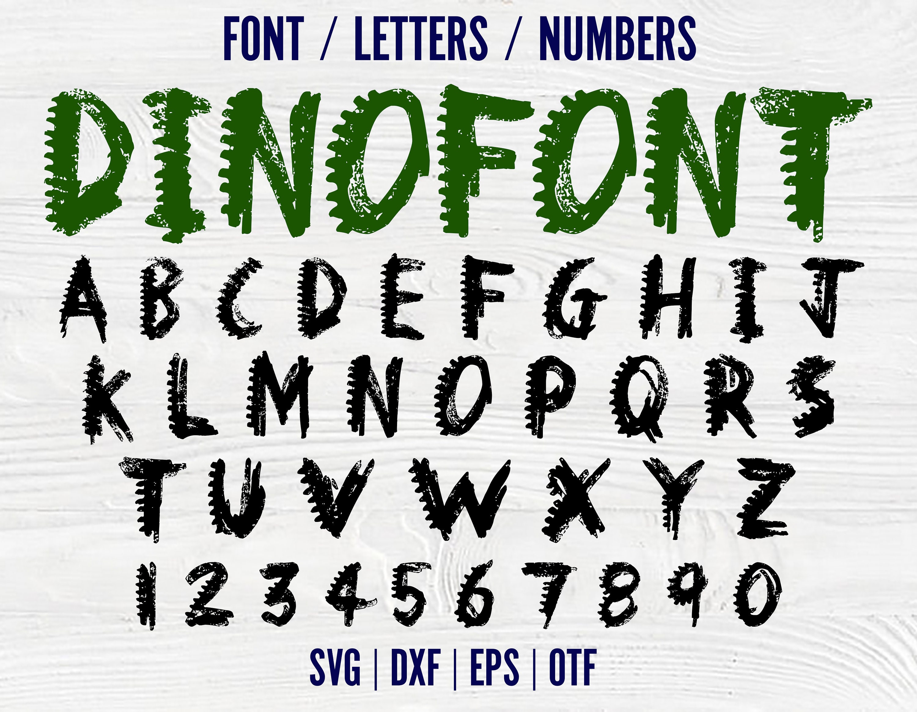 Dinosaur Svg Letters Dinosaur Font OTF Dinosaur Baby Font Dino - Etsy