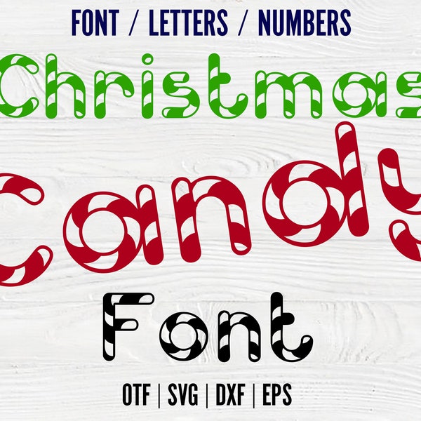 Candy Cane Svg - Etsy