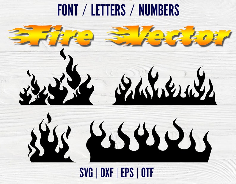 Fiery Font OTF Flame Letters SVG Fire Font Svg Fiery Svg - Etsy